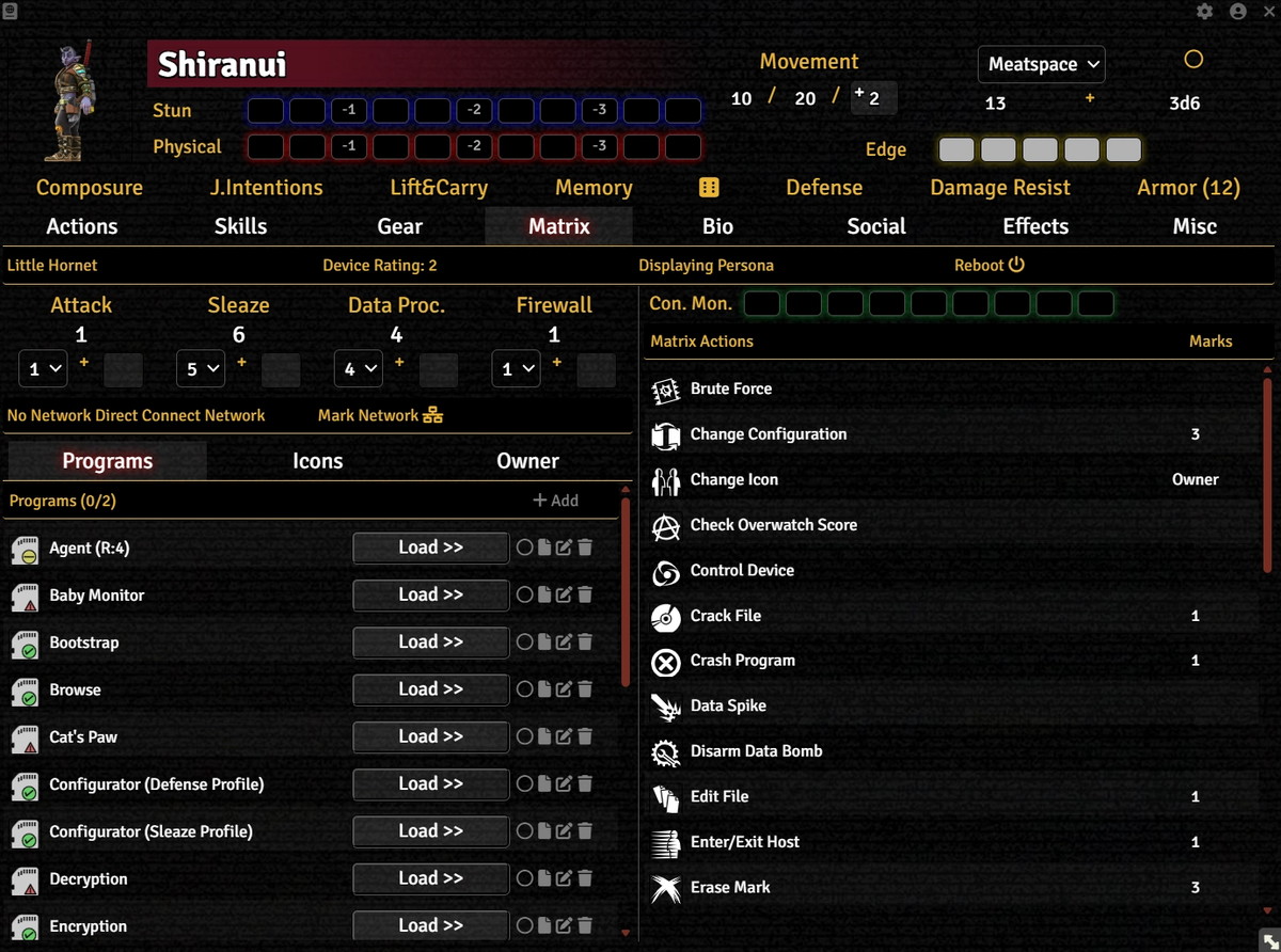 Matrix Basics - SR5 Foundry VTT System Wiki