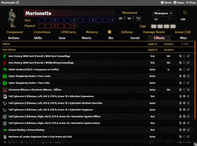 Active Effect Sr5 Foundry Vtt System Wiki
